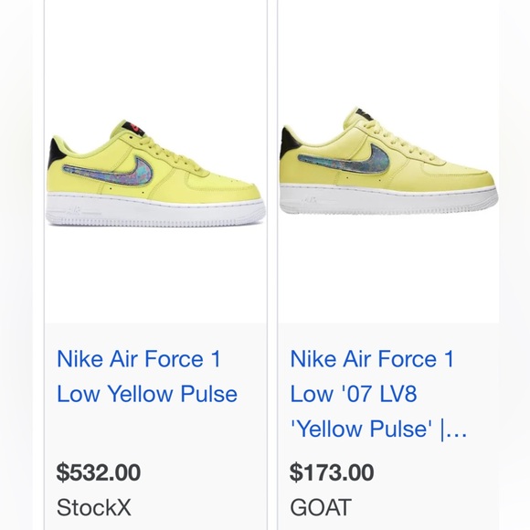 Nike | Shoes | Air Force Low Yellow Pulse By Nike | Poshmark